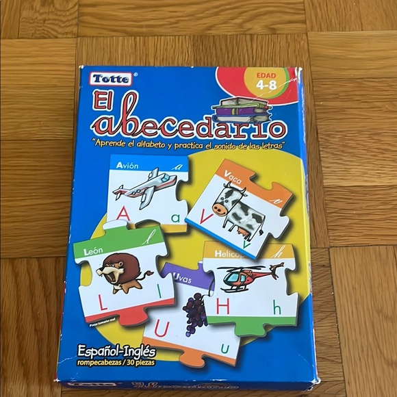 Tote | Other | Tote El Abecedario English And Spanish Puzzle | Poshmark